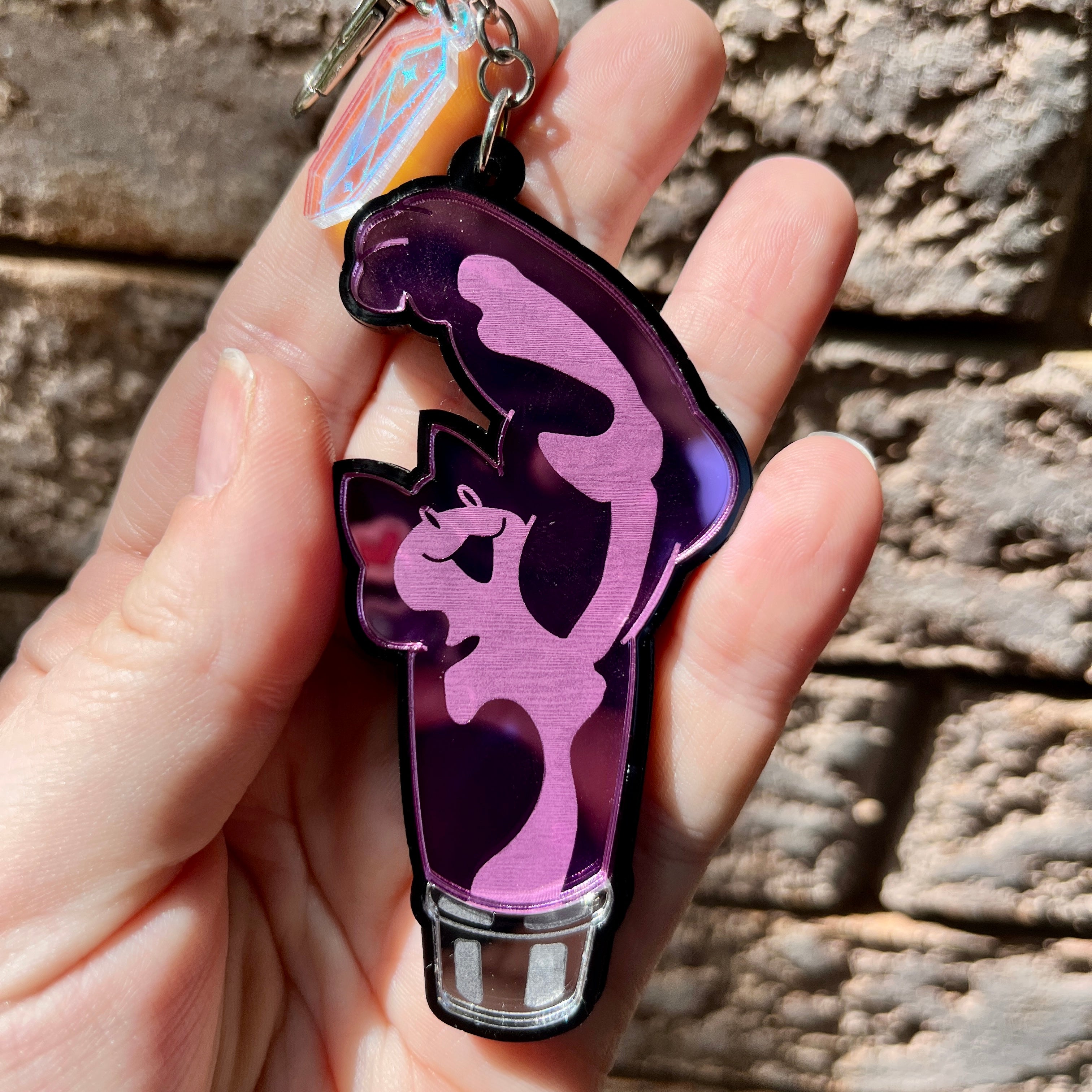 The Caturbator! Nukarni Keychain – Monster Cliche